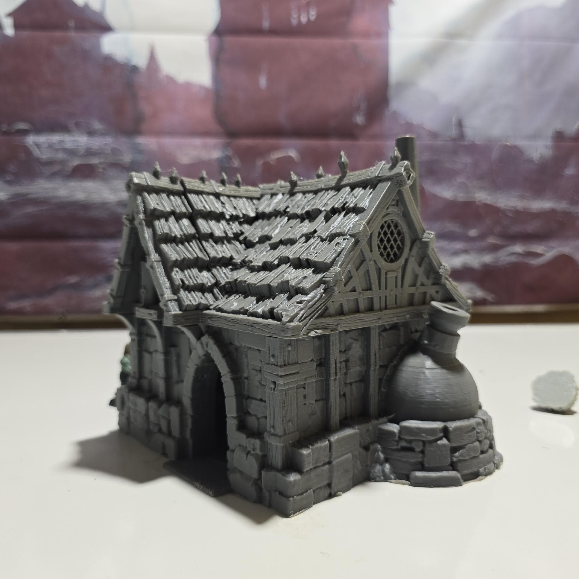 Alchemist Hut: Medieval Fantasy Alchemy Workshop Terrain Standard Tabl ...