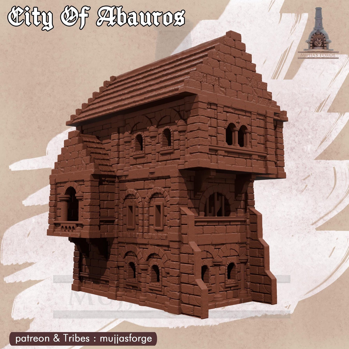 Magistrate’s House - City of Abauros 9– 28mm Fantasy Stone Structure ...